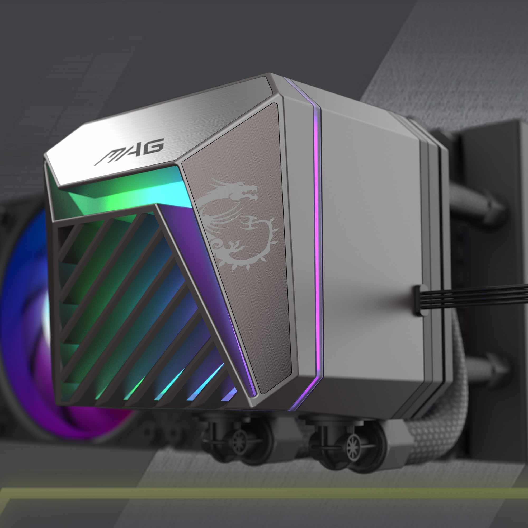 MSI MAG Coreliquid A15 360 Black- AIO ARGB Liquid Cooling - 360mm Radiator - Triple 120mm ARGB ...